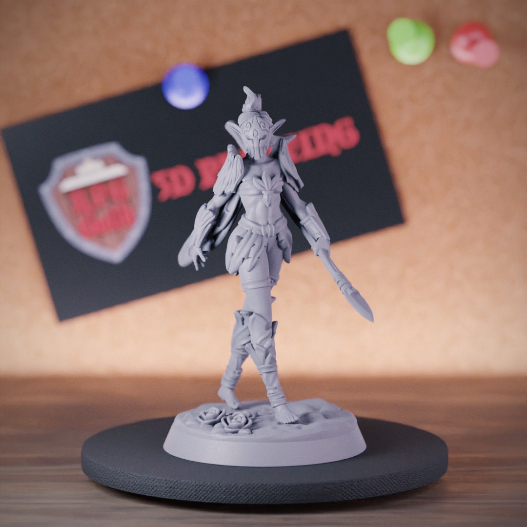 Elf Fairy Miniature Female Fairy Assassin Mini Dungeons and Dragons ...