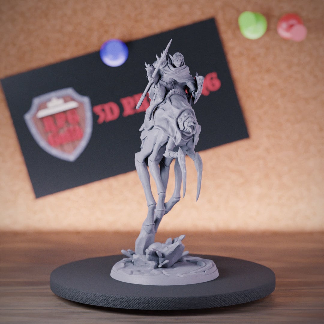 Illithid Drow Elf Raider Miniature Fighter Mini Dungeons and Dragons ...