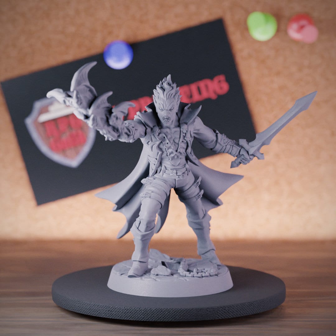Vampire Spellcaster Miniature Curse of Strahd Mini Dungeons and Dragons ...