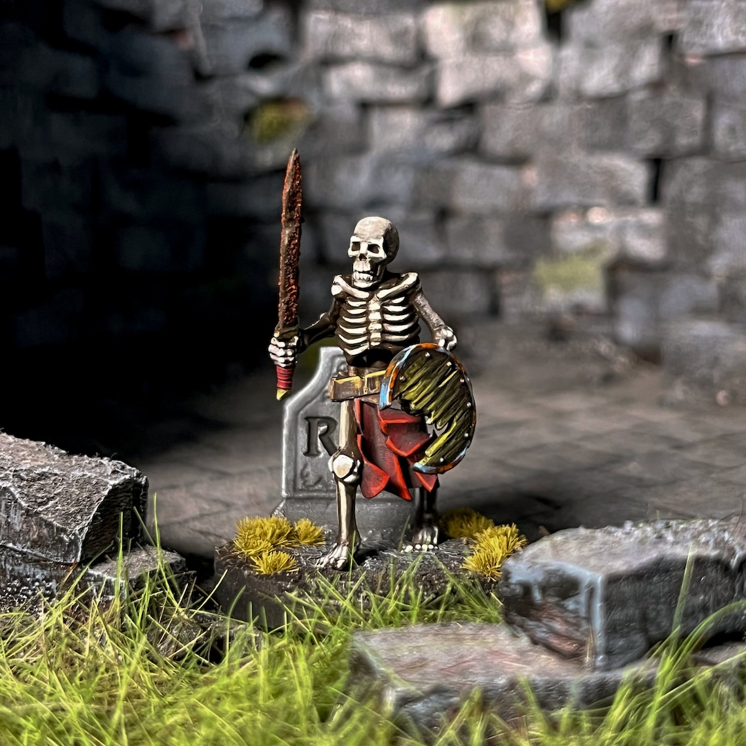 Skeleton Warrior Painted Miniature Dungeons and Dragons Dnd RPG Mini ...