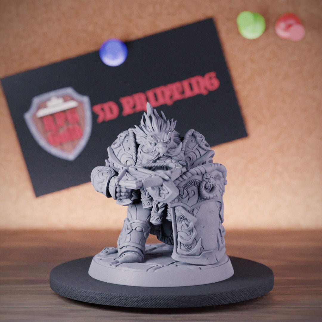 Dwarf Fighter Shooter Miniature Warrior Mini Dungeons and Dragons Mini ...