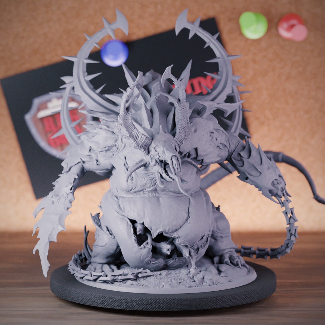 Rat Boss Monster Miniature Undead Rat Dungeons and Dragons Mini RPG ...