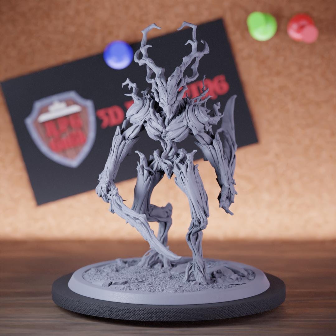 Forest Warrior Miniature Leshy Guard Mini Dungeons and Dragons RPG ...