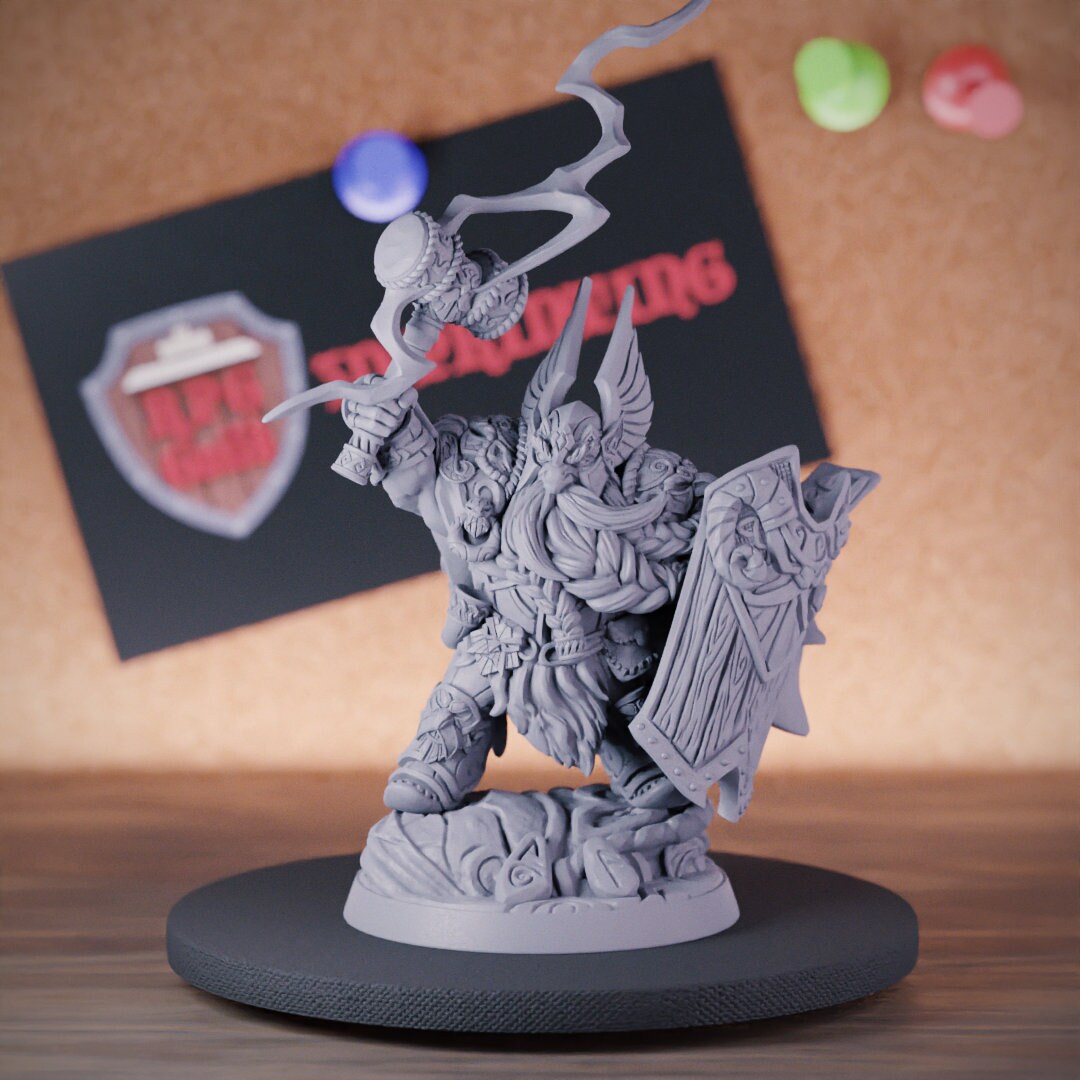 The Mountain King Miniature Dwarf King Mini Dungeons and Dragons Mini ...