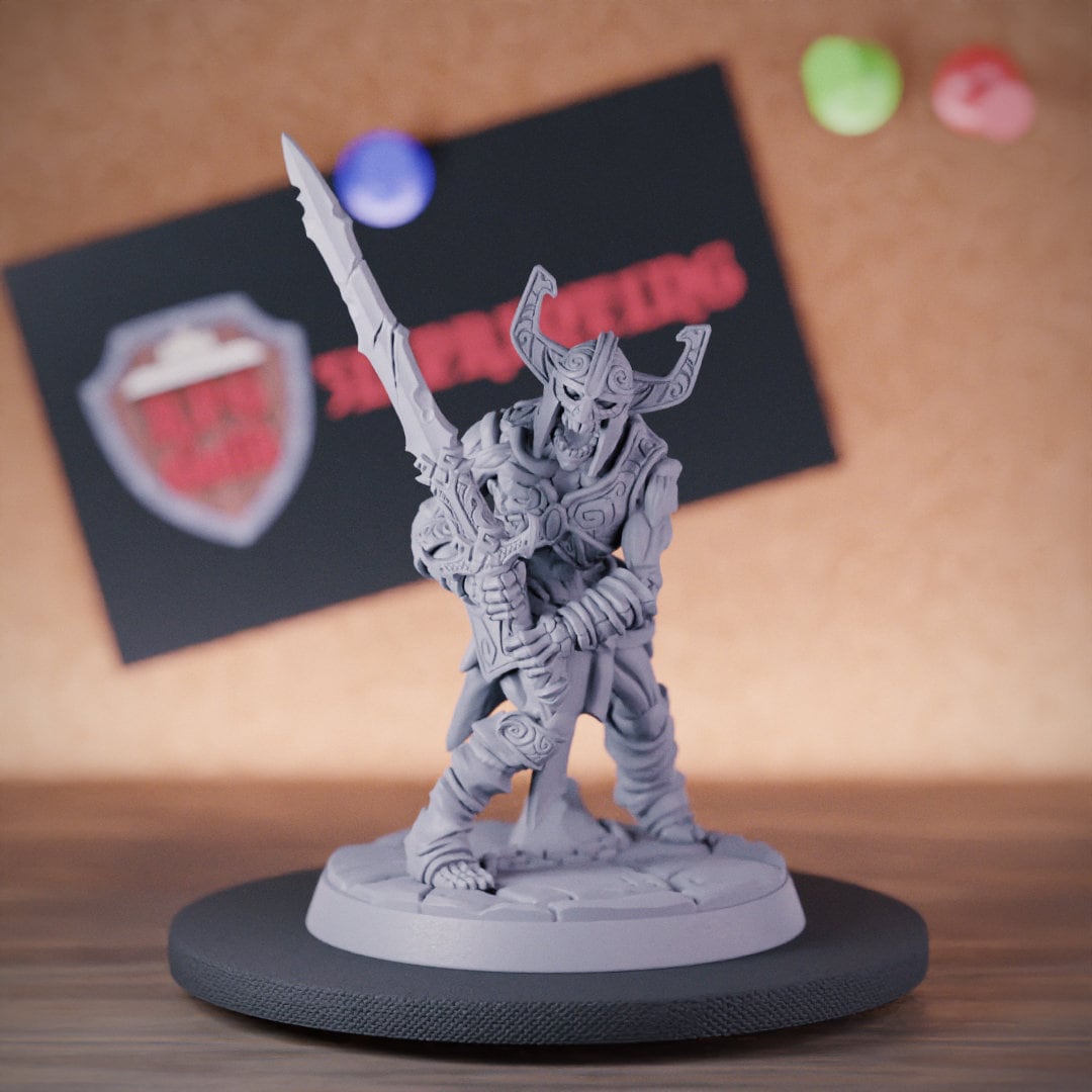 Skeleton Crypt Warrior Miniature for Dungeons and Dragons Mini RPG ...