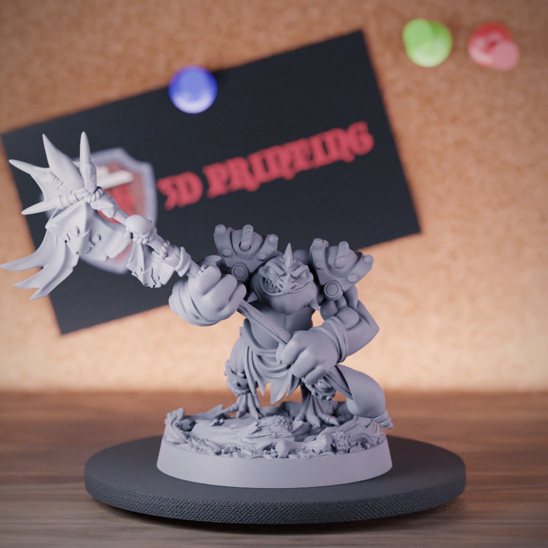 Grung Warrior Miniature Frogfolk Monster Dungeons and Dragons Mini RPG ...