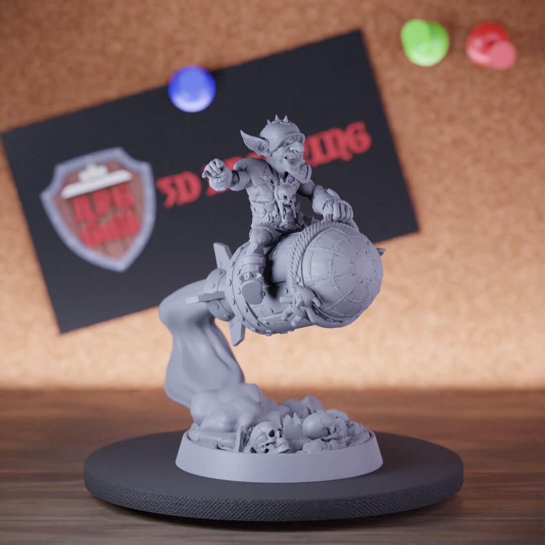 Rocket Goblin Mini Dungeons and Dragons Mini RPG Tabletop Miniature Dnd ...