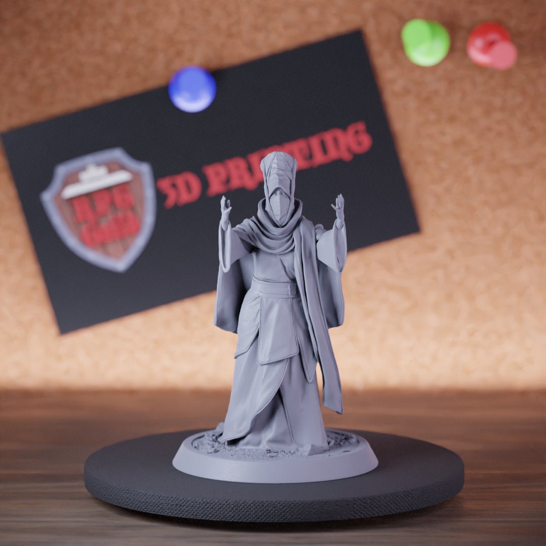 Sandstorm Priest Miniature Cult Leader Mini Dungeons and Dragons Mini ...