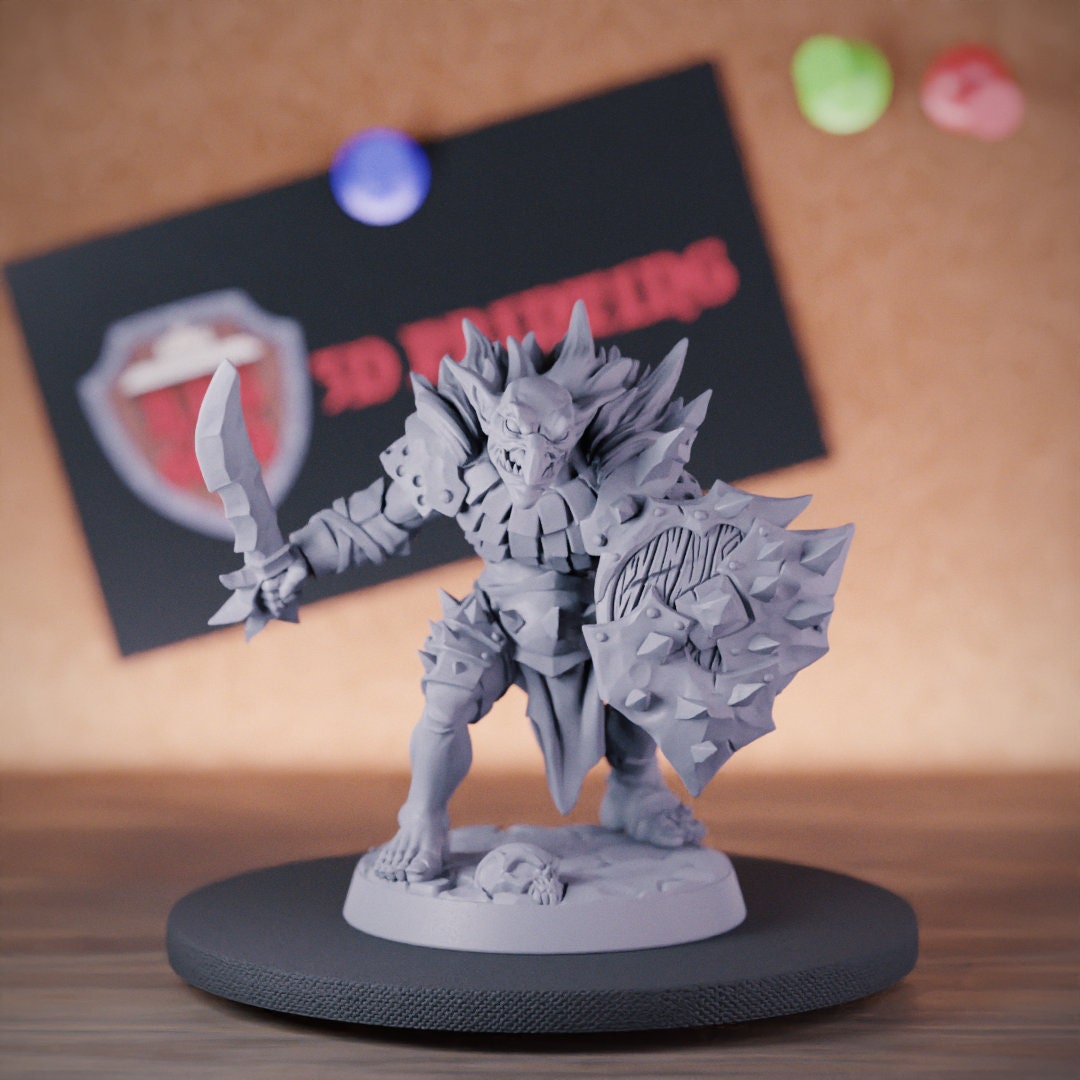 Hobgoblin Miniature Warrior Goblin Mini Dnd Dungeons and Dragons Mini ...