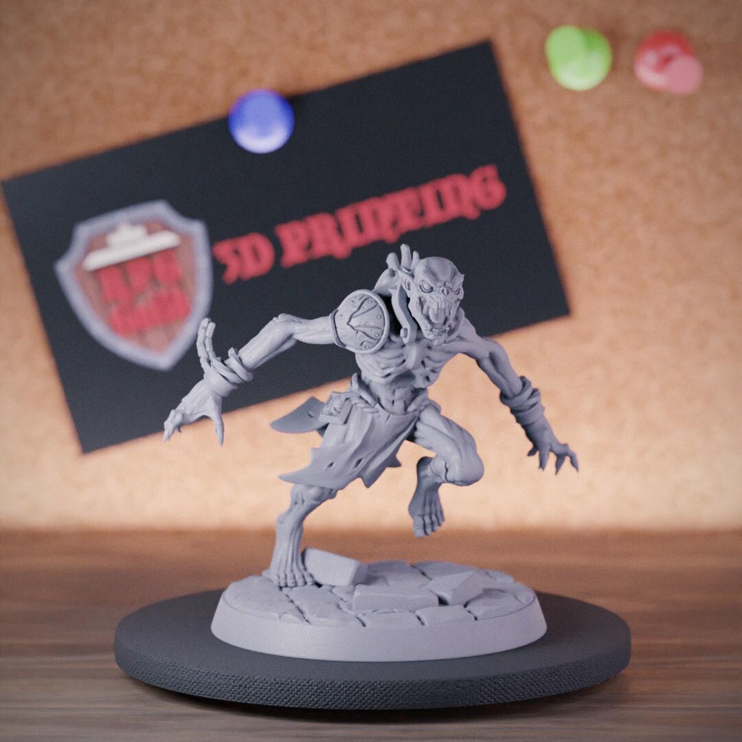 Undead Ghoul Miniature Dnd Ghast Dungeons and Dragons Mini RPG Tabletop ...