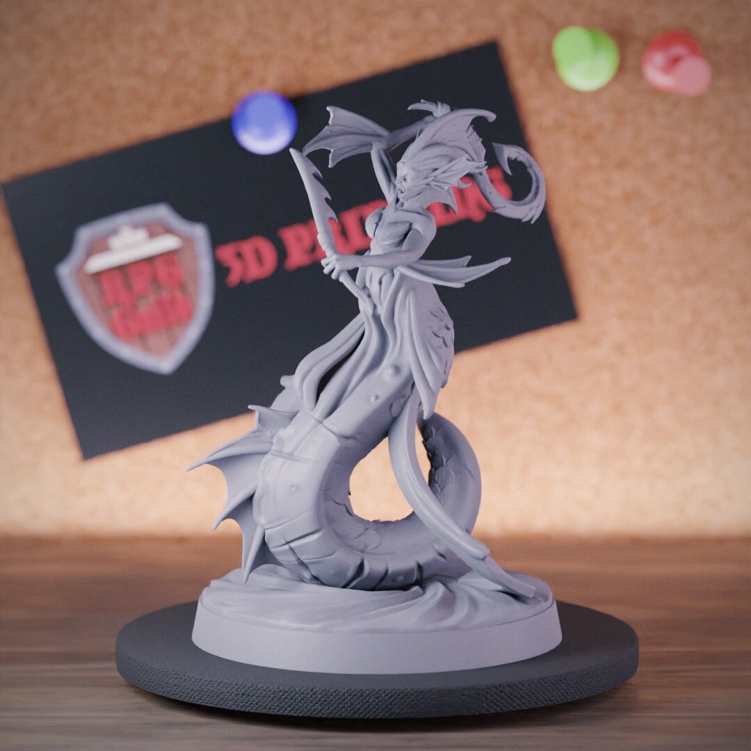 Merfolk Siren Ambusher Miniature Underwater Monster Dungeons and ...