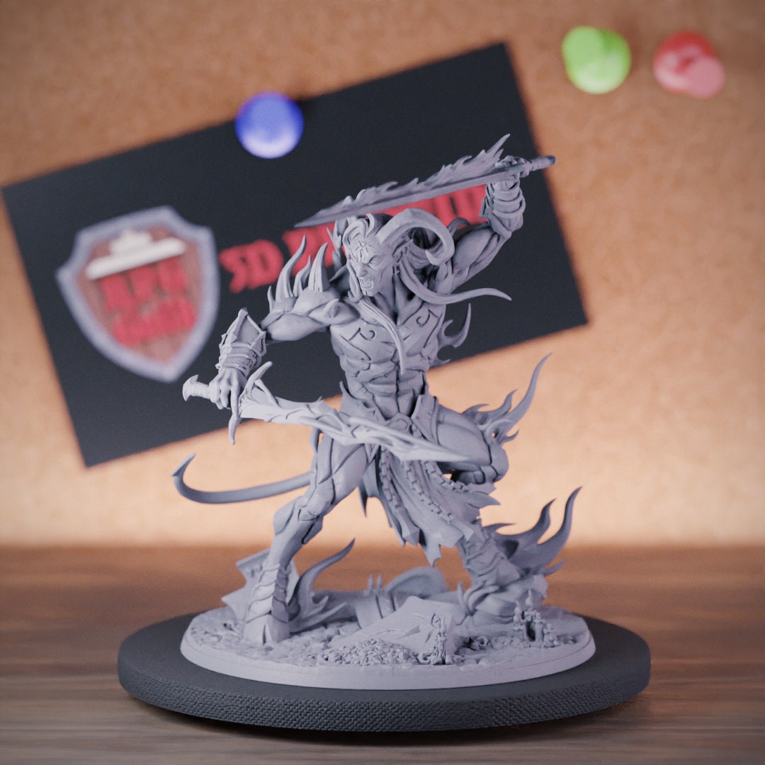 Demon King Miniature Monster Boss Mini Dungeons and Dragons Mini RPG ...