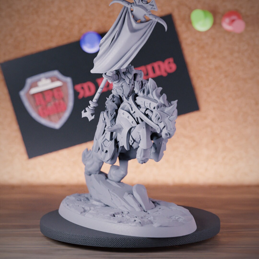 Dark Knight Heavy Charger Miniature Dungeons and Dragons Mini RPG ...