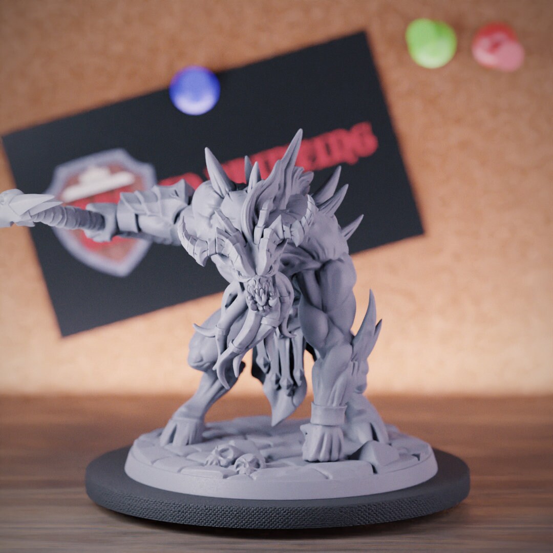 Rutterkin Fiend Monster Miniature Demon Dungeons and Dragons Mini RPG Tabletop Miniature Dnd ...