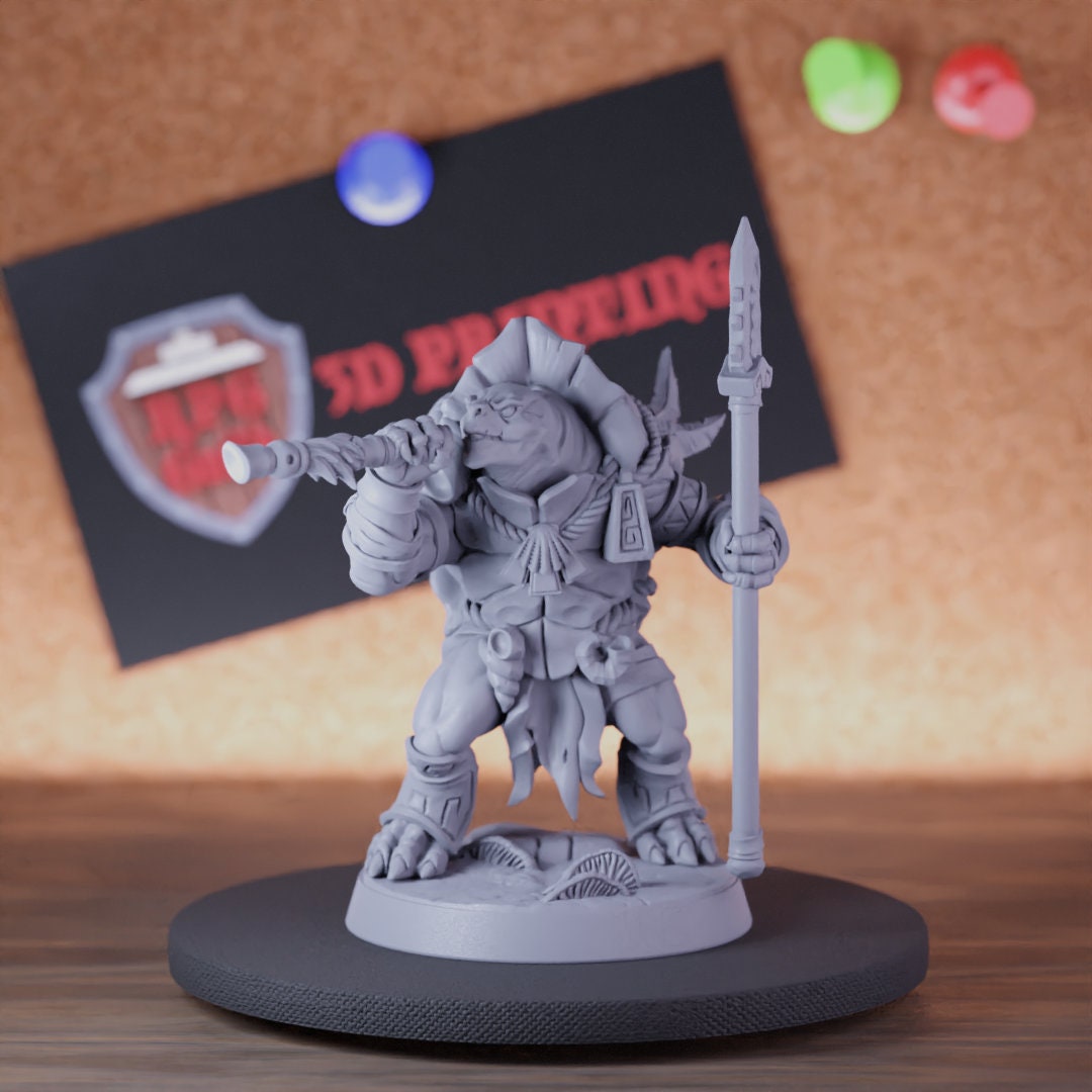 Tortolian Hunter Turtlekin Miniature Tortle Mini Dungeons and Dragons ...