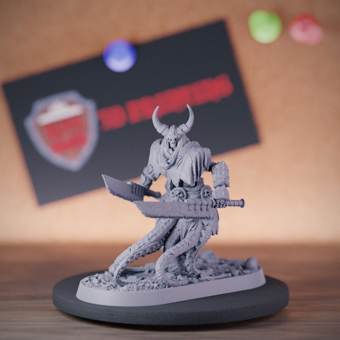 Skeleton General Undead Miniature Dungeons and Dragons Mini RPG ...