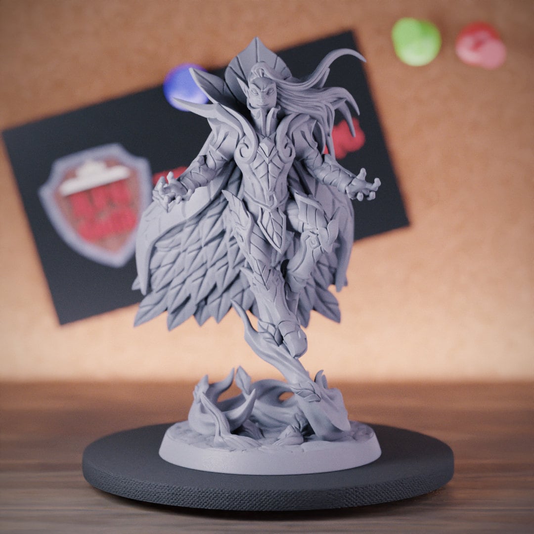 Elf Druid Miniature Elf Mage Wizard Mini Dungeons and Dragons Mini RPG ...