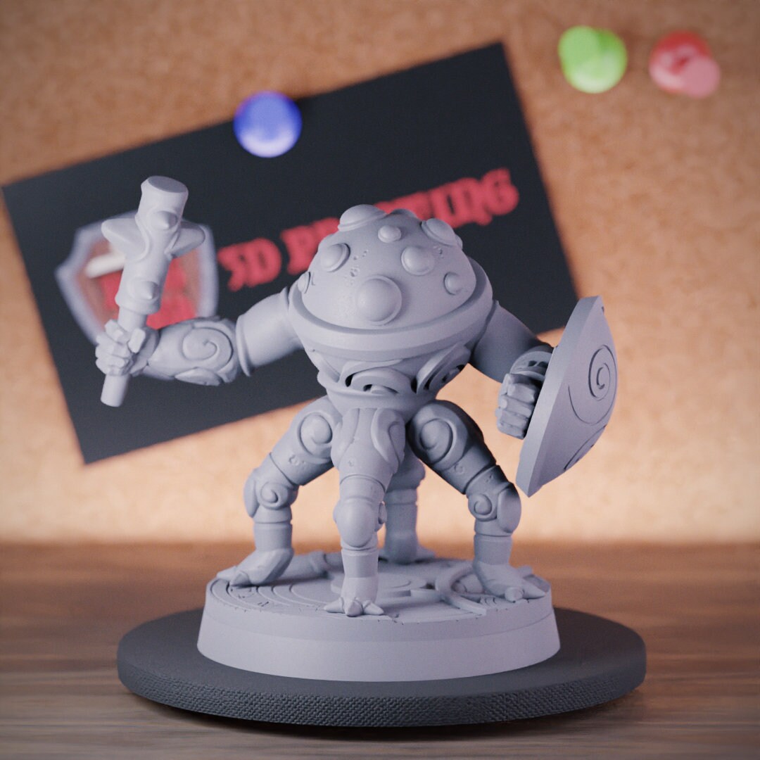 Clockwork Guardian Miniature Construct Minion Dungeons and Dragons Mini ...