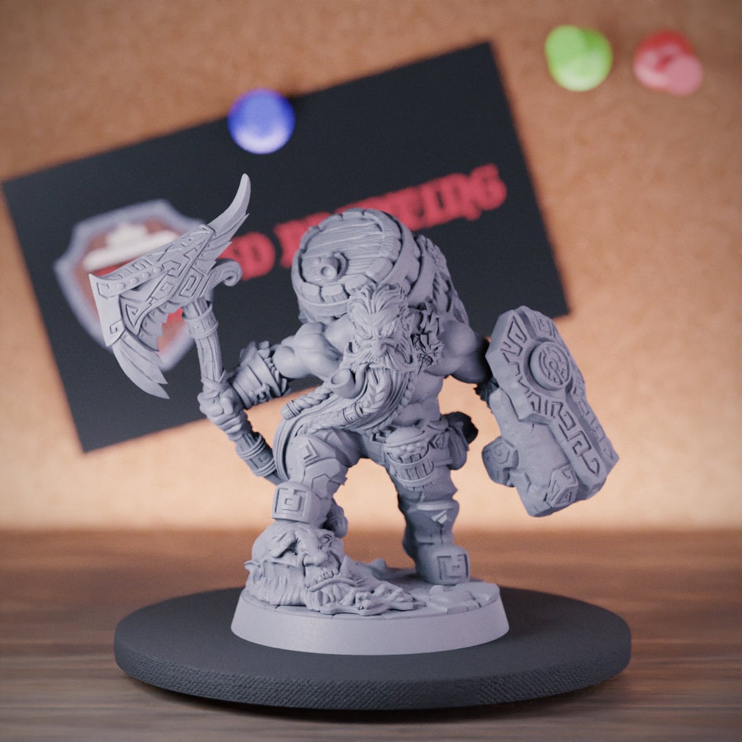 Dwarf Brewmaster Miniature Gino Dungeons and Dragons Mini RPG Tabletop ...