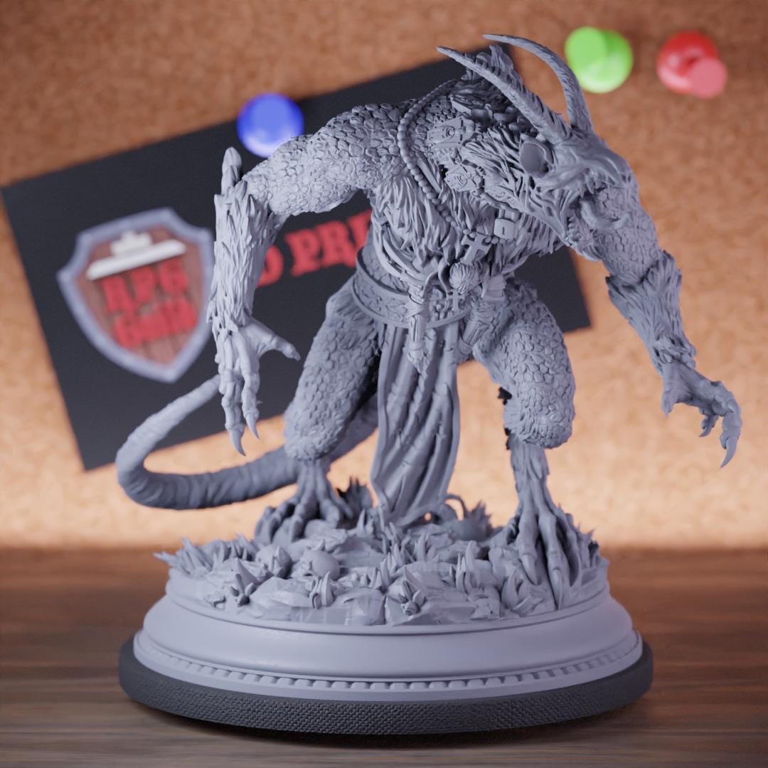 Eldritch Beast Miniature | 28mm-75mm | Resin 3D Printed D&D Pathfinder ...
