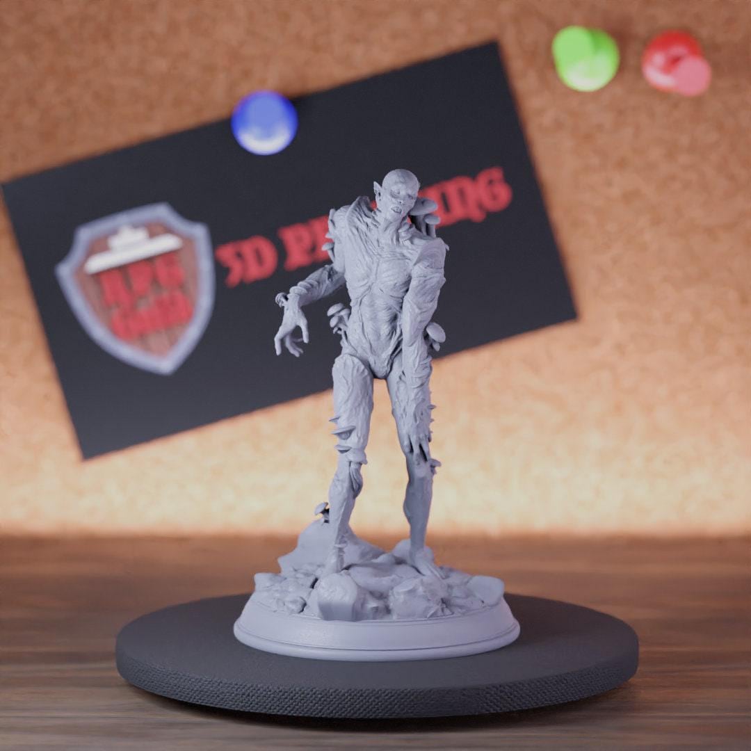 Fungus Zombie Monster Miniature | 28mm-75mm | Resin 3D Printed D&D ...