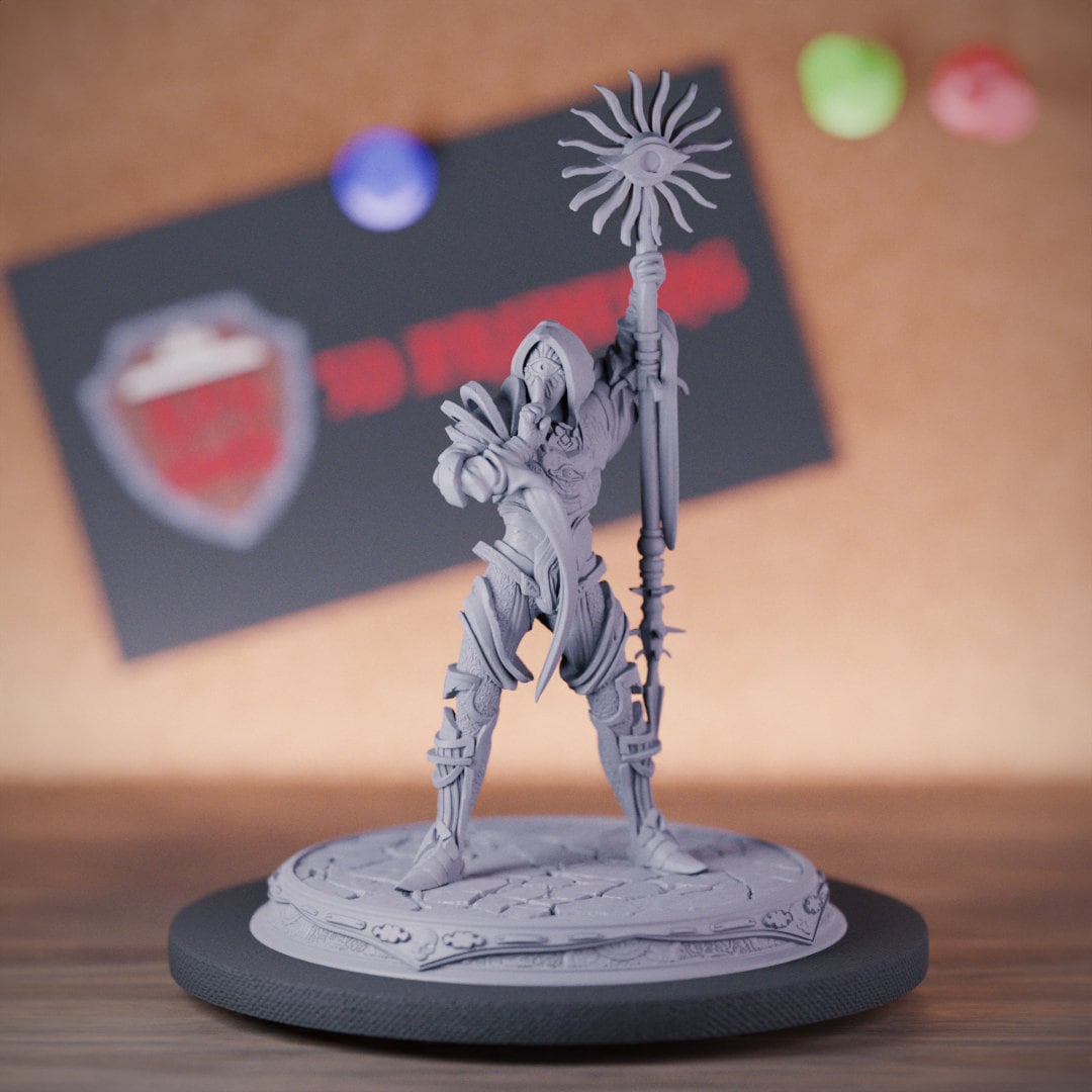 Divine Mage Miniature Cleric Paladin Mini Dungeons and Dragons Mini RPG ...