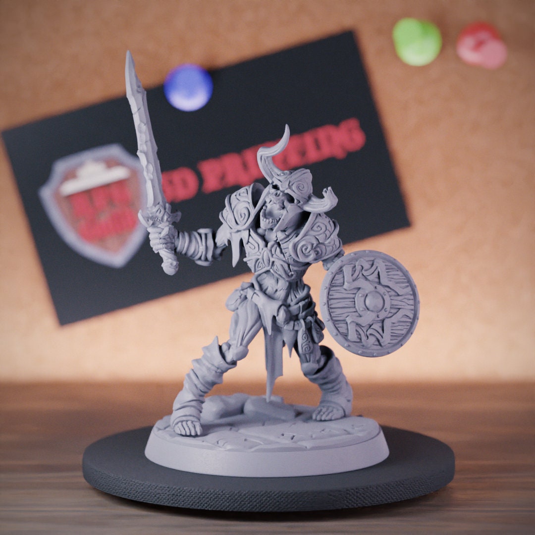 Skeleton Crypt Guard Miniature Dungeons and Dragons Mini RPG Tabletop ...