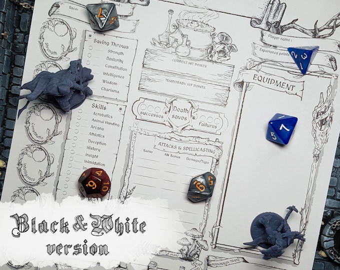 D&D 5e Druid Character Sheet - Etsy Canada