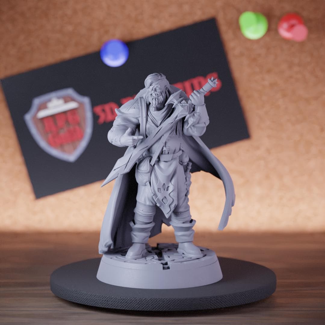 Pirate Bandit Miniature Fighter Mini Dungeons and Dragons RPG Tabletop ...