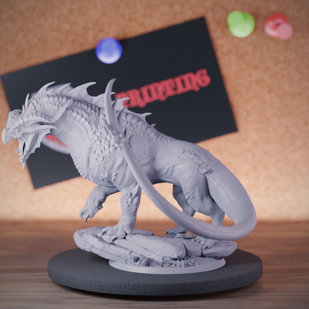 Red Dragonspawn Miniature Devastator Mini Dungeons and Dragons Mini RPG ...