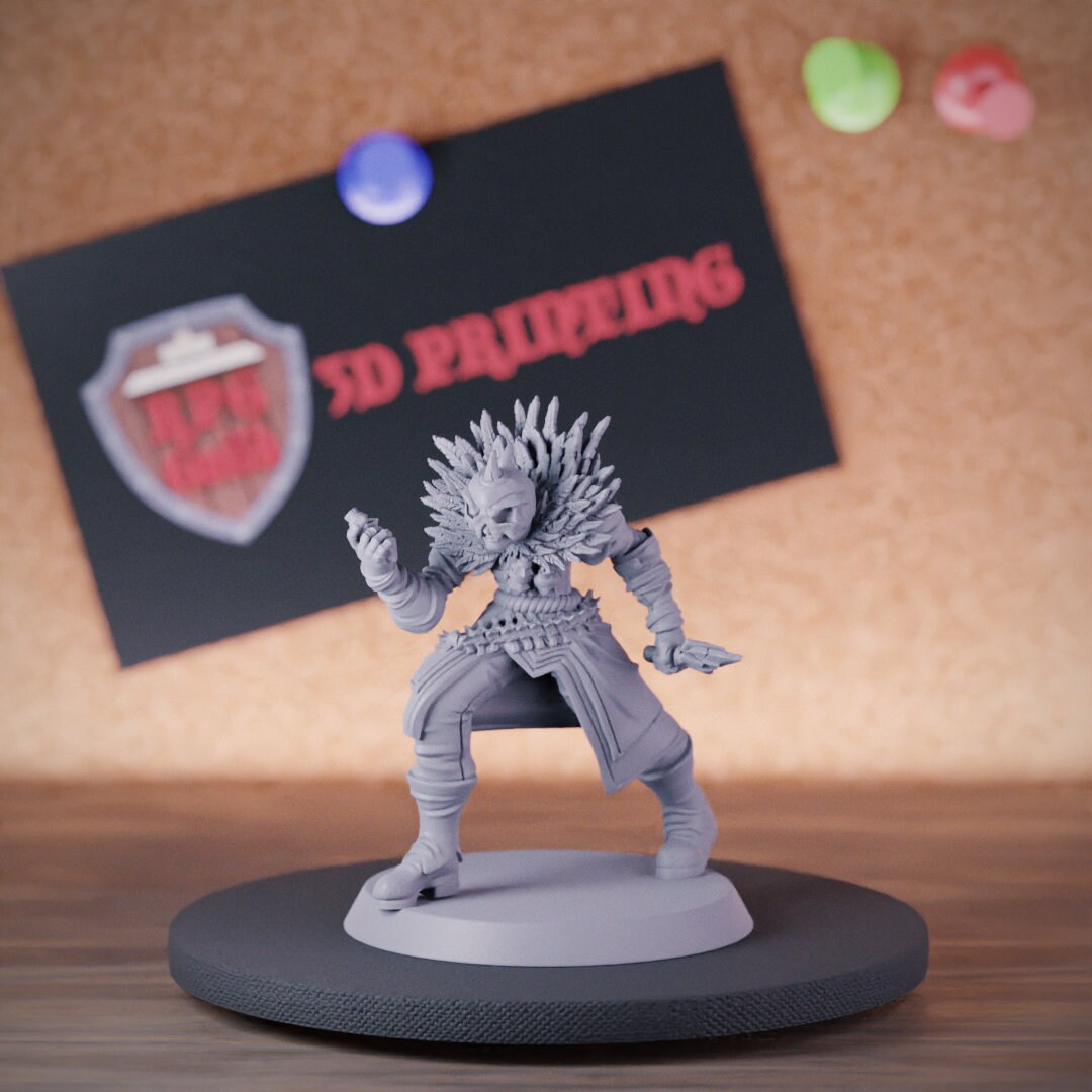 Trickster Human Miniature Warlock Dungeons and Dragons Mini RPG ...