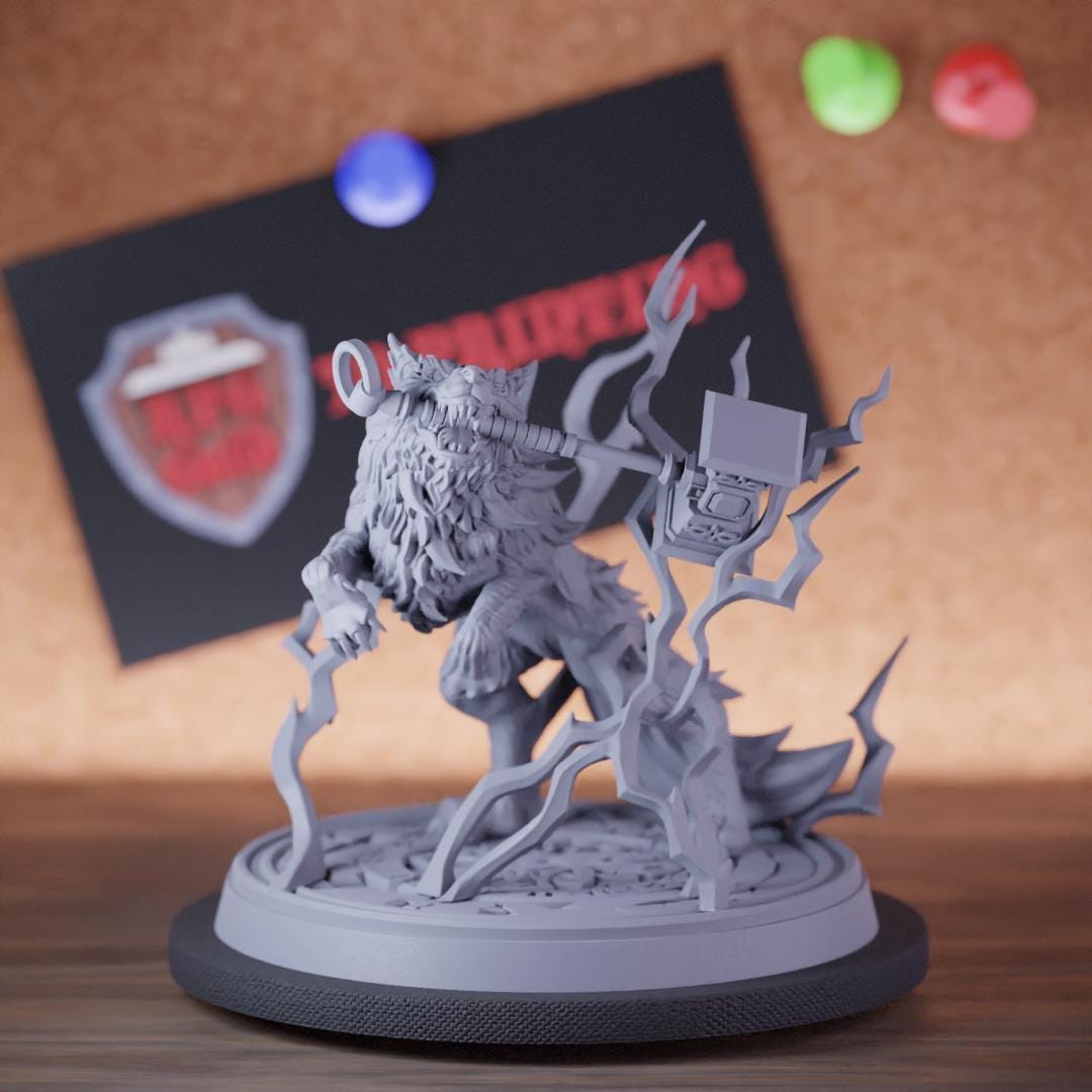Nordic Wolf Forest Animal Miniature | 28mm-38mm | Resin 3D Printed D&D ...