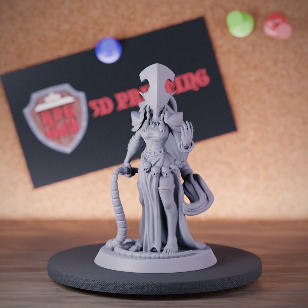 Female Necromancer Miniature Death Cultist Dungeons and Dragons Mini ...