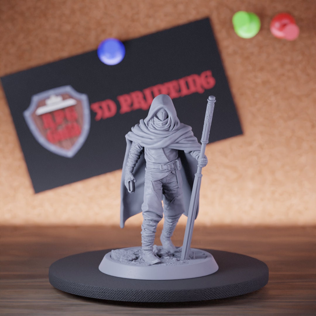 Desert Leader Miniature Rogue Mini Dungeons and Dragons Mini RPG ...