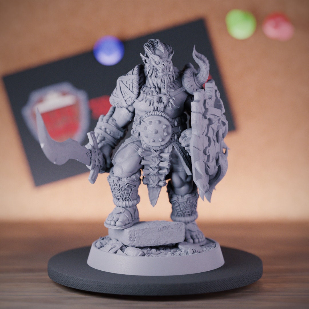 Bugbear Warrior Miniature Dnd Fighter Bugbear Dungeons and - Etsy
