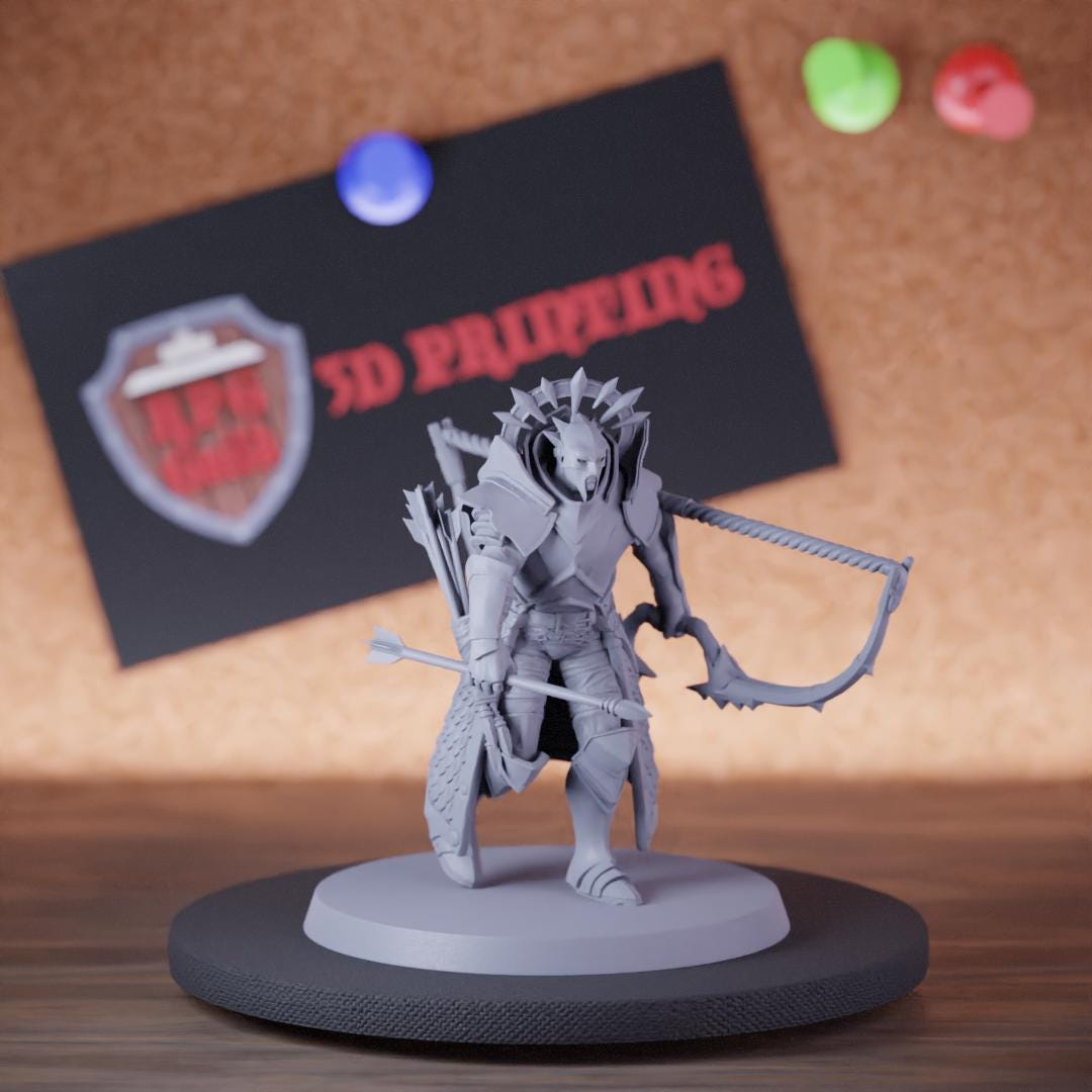 Holy Archer Miniature Bastion Paladin Fighter Mini Dungeons and Dragons ...