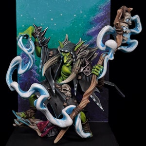 Elf Mage Miniature Wizard Mini Sorcerer Dungeons and Dragons - Etsy