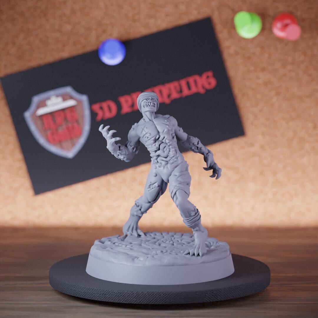 Creepy Zombie Miniature Corrupted Monster Mini Dungeons and Dragons RPG ...