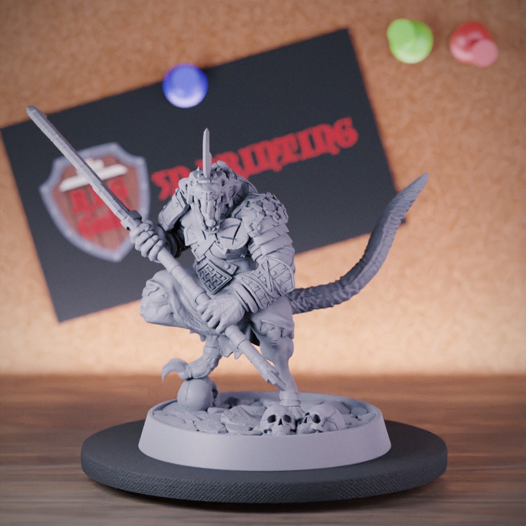 Ratmen Battle Miniature Skaven Mini Dungeons and Dragons Mini RPG ...