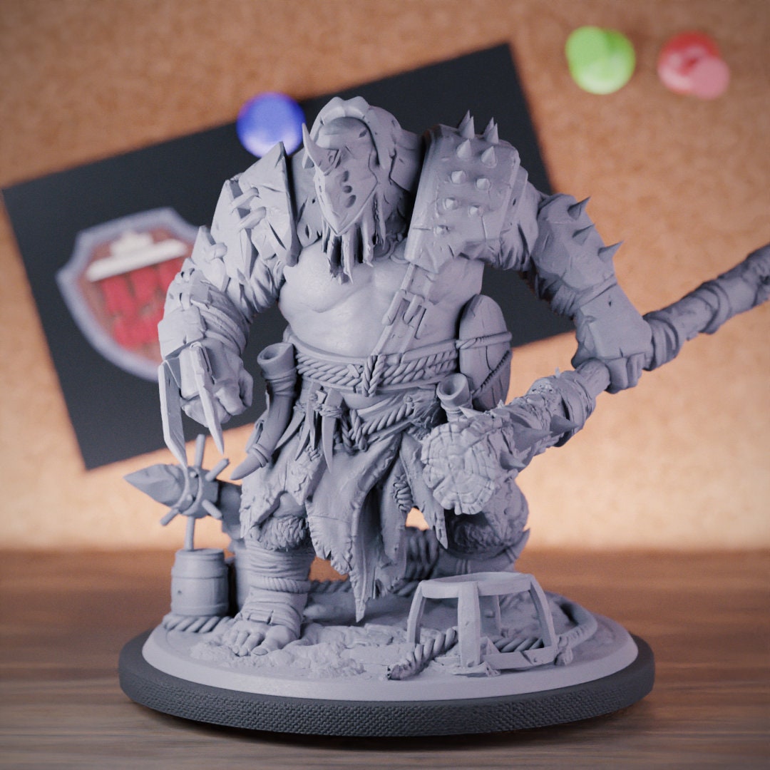 Ogre Arena Champion Miniature Monster Giant Boss Dungeons and Dragons ...