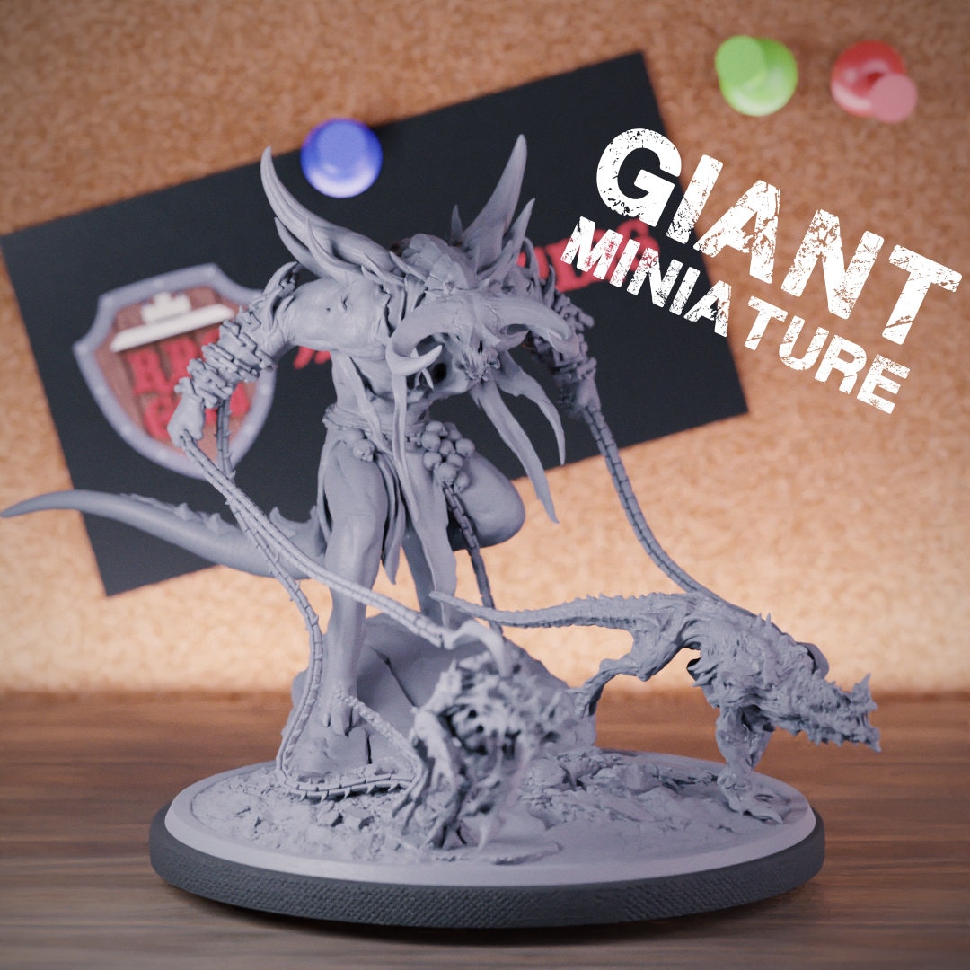 Infernal Tamer Demon Boss Miniature Fiend Monster Dungeons and Dragons ...