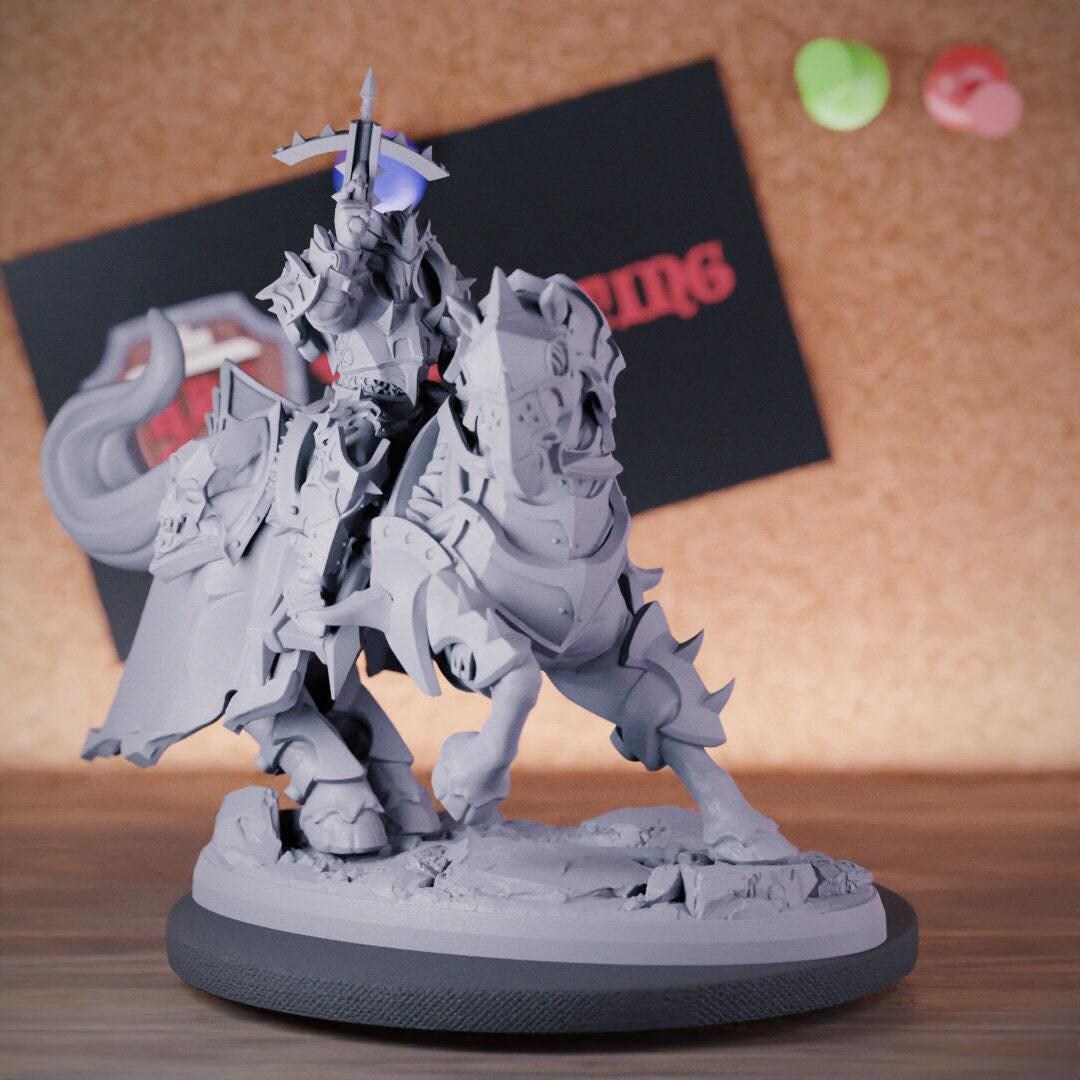 Death Knight Raider Warrior Miniature Fighter Dungeons and Dragons Mini ...
