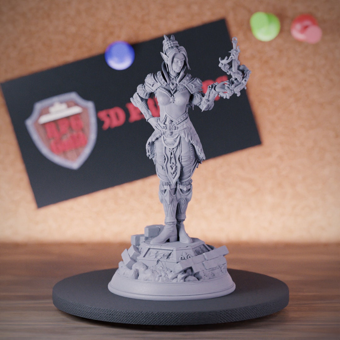 Arcane Female Trickster Rogue Miniature | 28mm 32mm 38mm 75mm | Resin ...