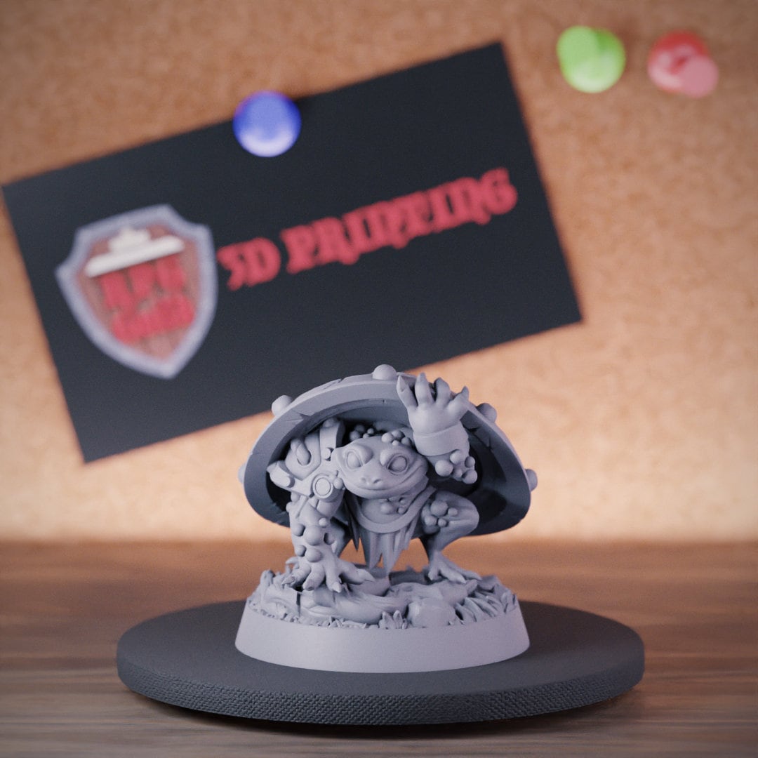 Cute Toad Companion Miniature Grung Dungeons and Dragons Mini RPG ...