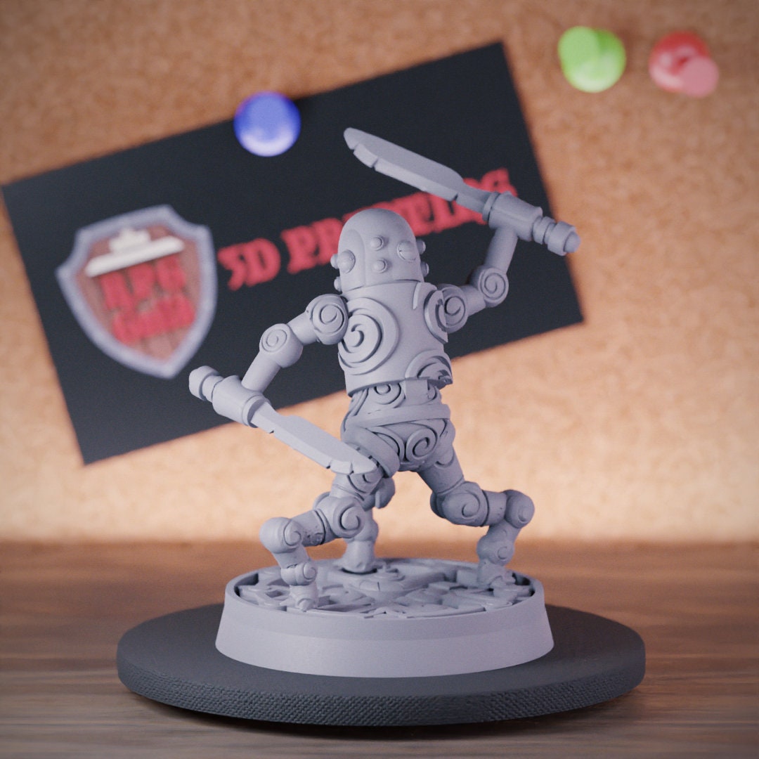 Arcane Construct Miniature Wizard Minion Dungeons and Dragons Mini RPG ...