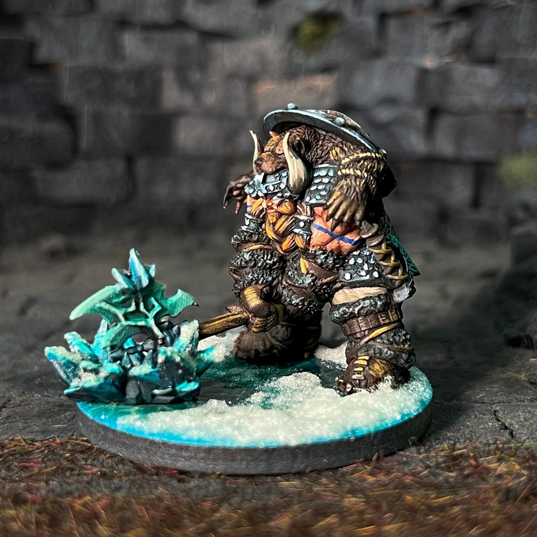 Dwarven Warrior Painted Miniature Dungeons and Dragons Dnd RPG Mini ...