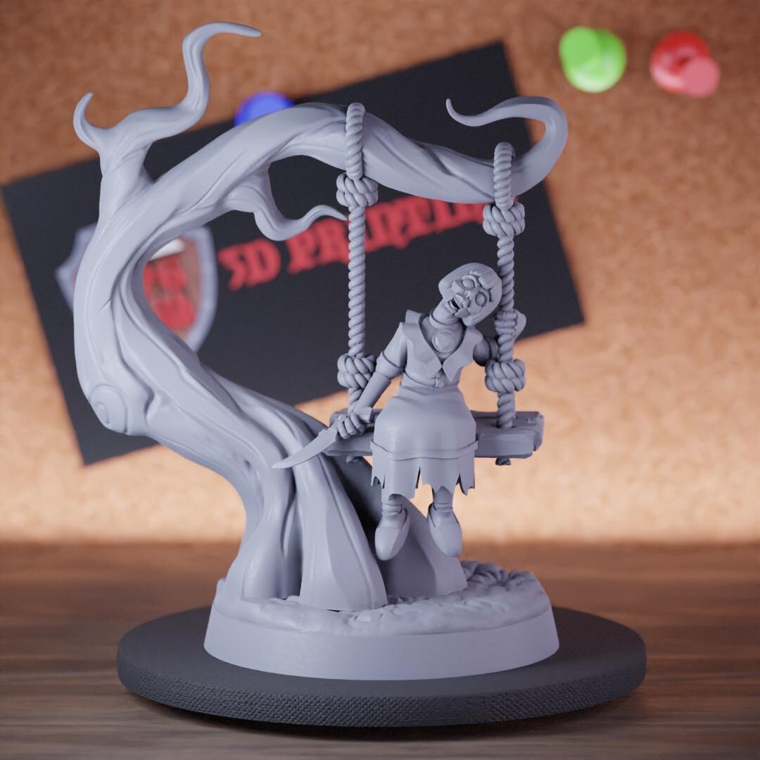 Creppy Puppet Miniature Swing Ttree Mini Dungeons and Dragons RPG ...