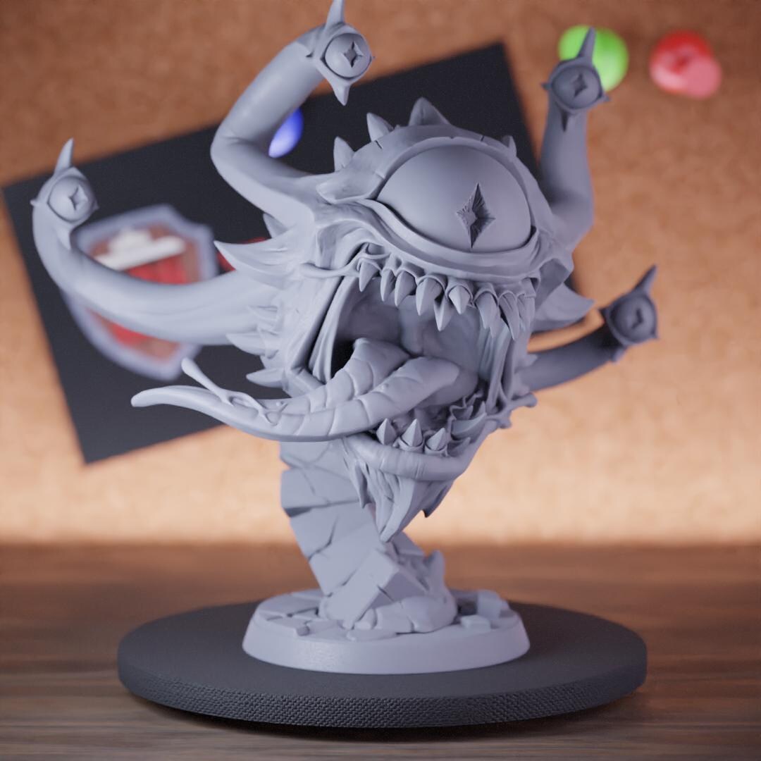 Eye Stalker Miniature Beholder Monster Mini Dungeons And Dragons Rpg