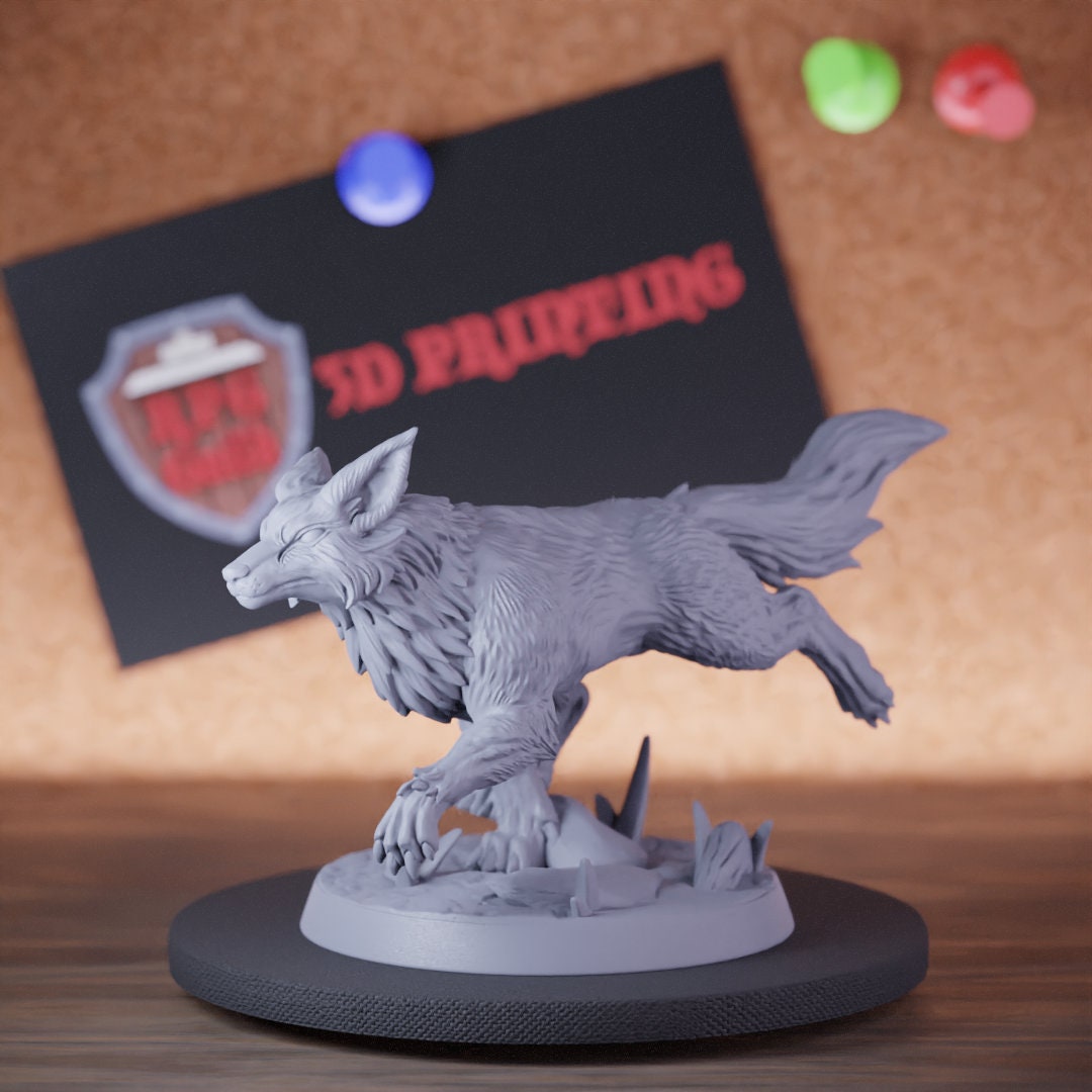 Forest Fox Miniature Dnd Beast Dungeons and Dragons Mini RPG Tabletop ...