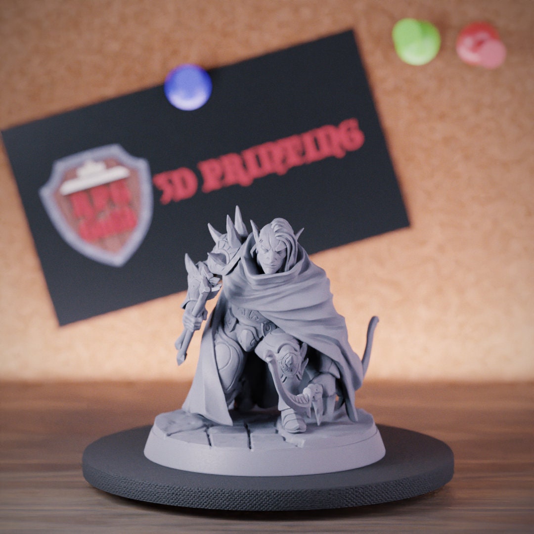 Drow Elf Forest Hunter Miniature Ranger Mini Dungeons and Dragons Mini ...